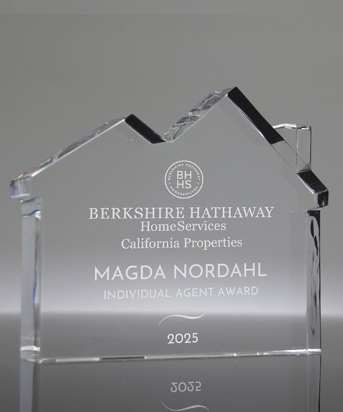 Free Standing Multi House Crystal Trophy | Edco Awards