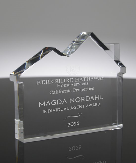 Free Standing Multi House Crystal Trophy | Edco Awards