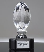 Show details for Optic Crystal Football Trophy
