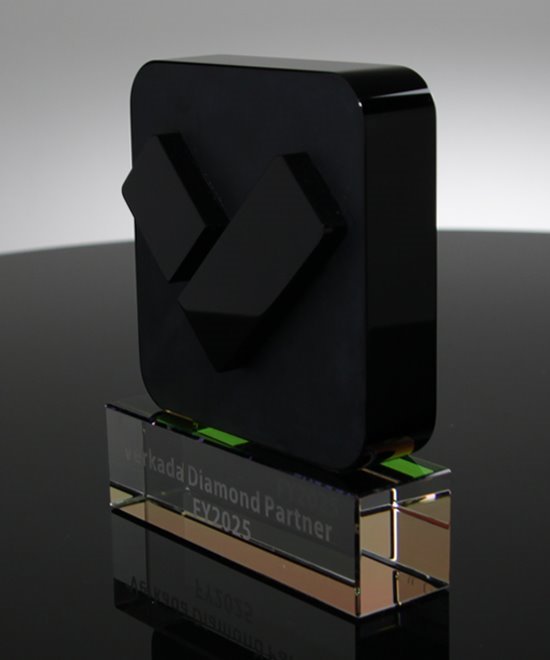 Momenta Custom Block Award - Black Crystal | Edco Awards