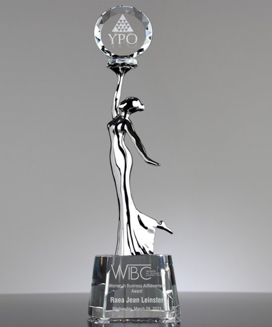 Woman Entrepreneur Award | Chrome & Crystal Trophy | Edco Awards