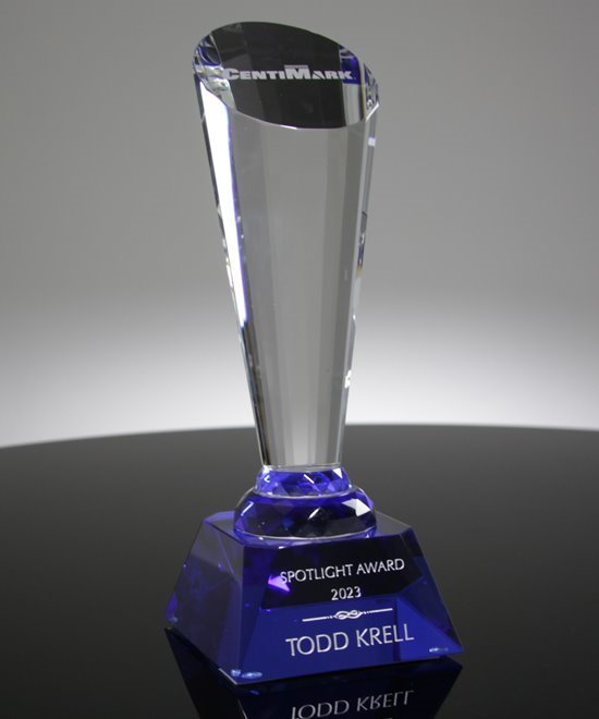 Sapphire Blue Crystal Spotlight Award | Edco Awards