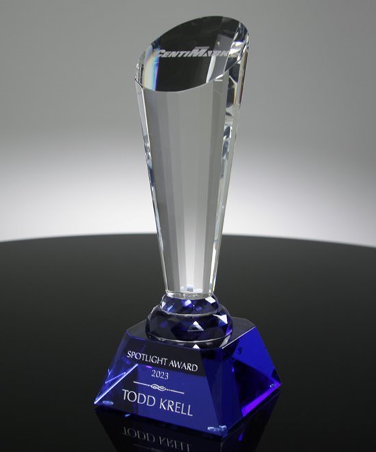 Sapphire Blue Crystal Spotlight Award | Edco Awards