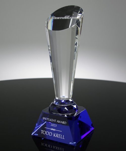 Sapphire Blue Crystal Spotlight Award | Edco Awards