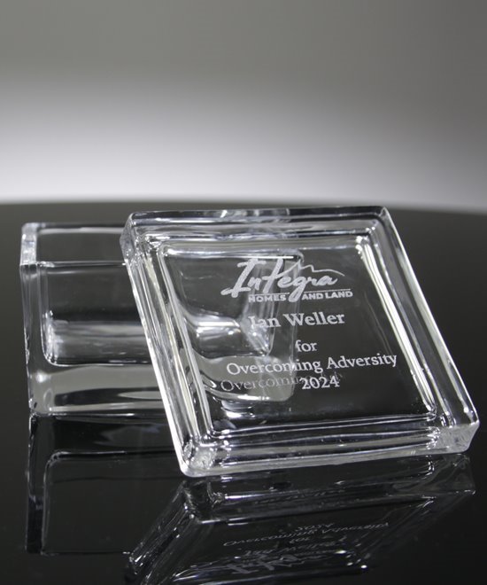Glass Jewelry Box - Custom Engraved | Edco Awards