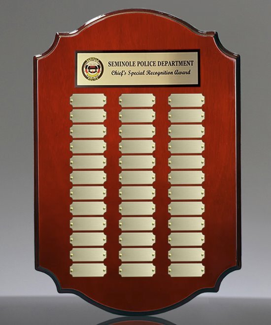 Scalloped Edge Perpetual Recognition Plaque | Edco Awards
