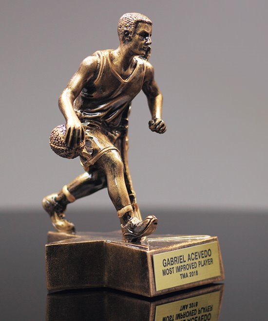 Superstar Basketball Sculpture - Male | Edco Awards