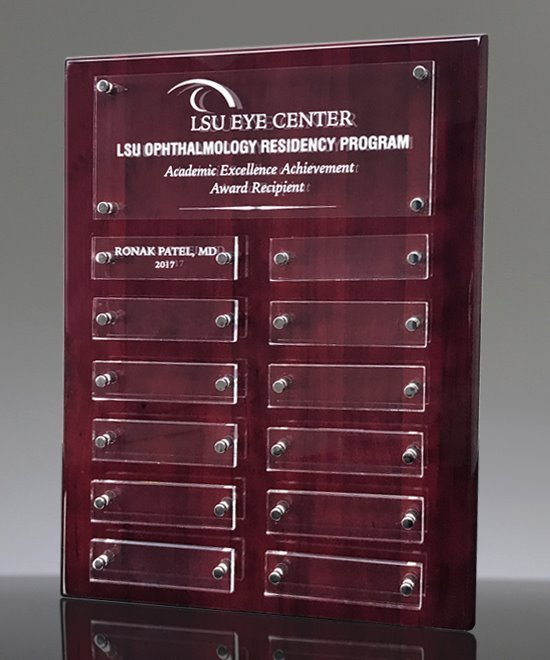 Chief Honors Acrylic 12-Plate Perpetual Plaque | Edco Awards