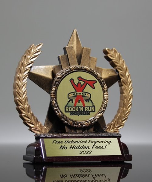 Laurel Star Custom Insert Trophy | Edco Awards