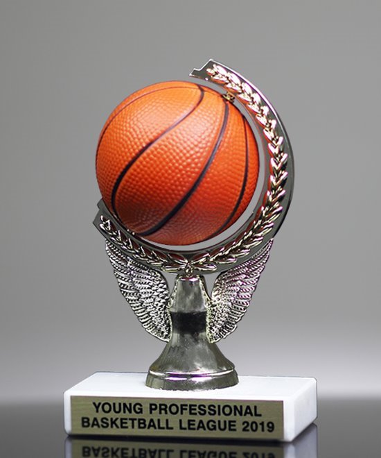 Squeezable Basketball Spinner Trophy