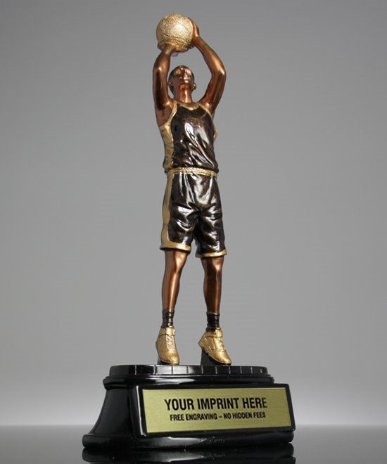 Power Jump Shot Basketball Trophy | 90405GS, 90605GS, 90505GS | Edco Awards
