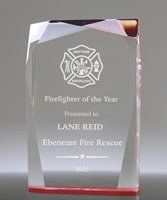 Show details for Firefighter Acrylic Prism Award