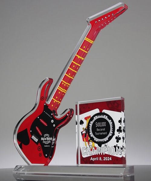 Custom Acrylic Guitar Award | Edco Awards