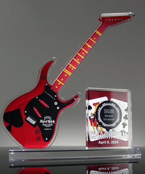 Custom Acrylic Guitar Award | Edco Awards