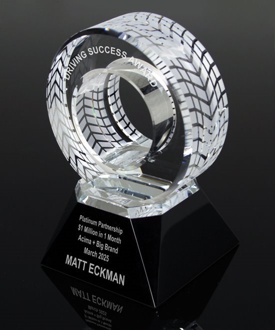 Crystal Tire Award | Tire Trophy | Edco Awards