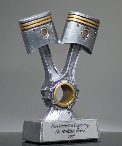 Double Piston Resin Trophy | RFC-1082 | Edco Awards