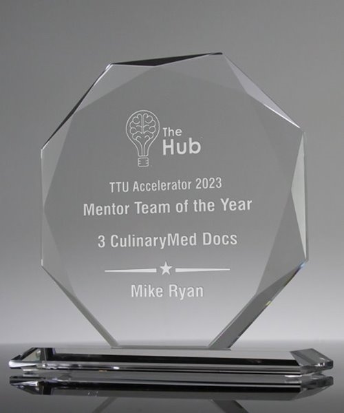 Starfire Crystal Octagon Trophy | Edco Awards