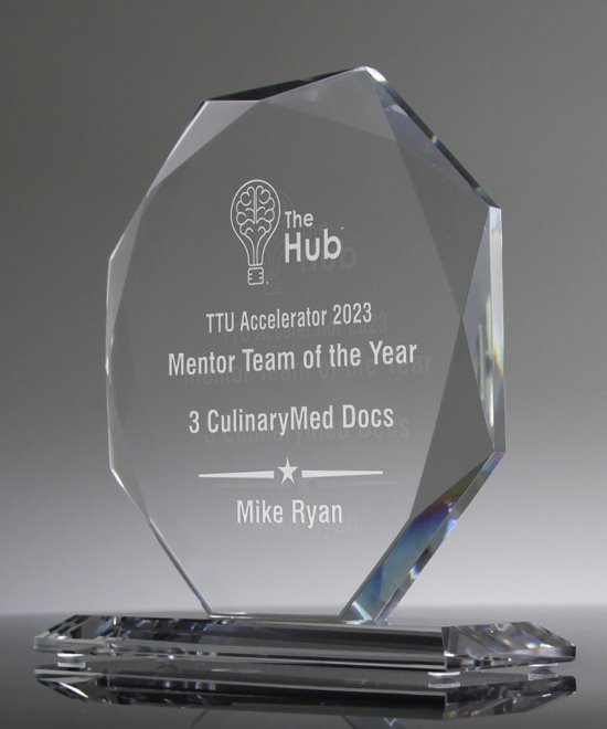 Starfire Crystal Octagon Trophy | Edco Awards