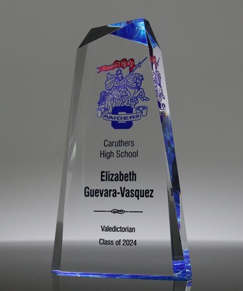 Full Color Sapphire Jewel Award | Edco Awards