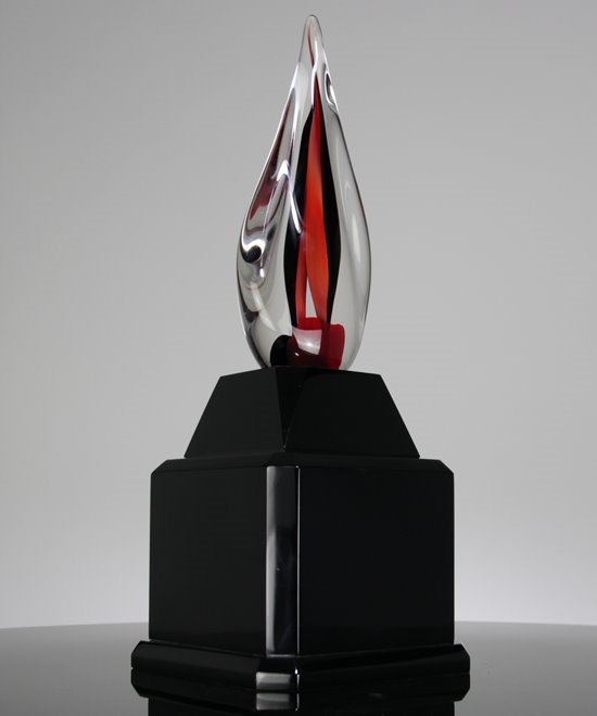 Medium Piano Black Mounting Base | Edco Awards