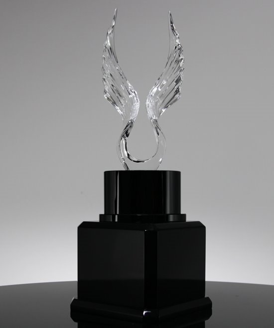 Large Piano Black Mounting Base | Edco Awards