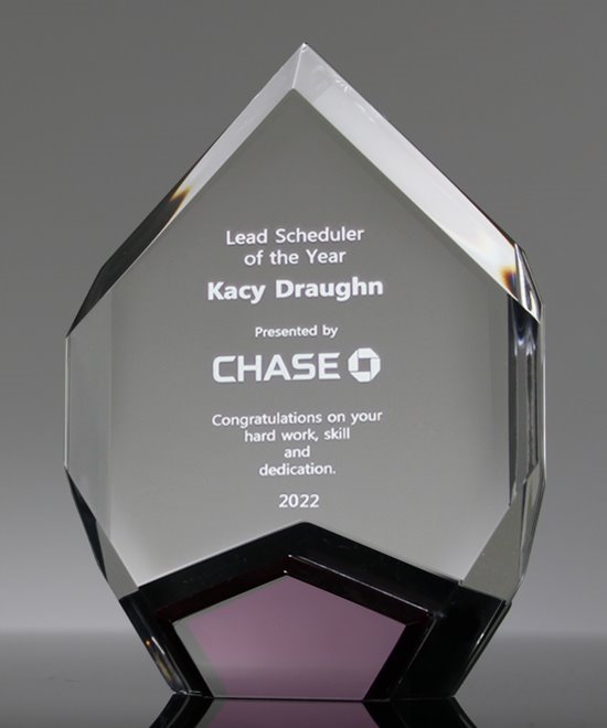 Luminary Purple Diamond Trophy | Edco Awards