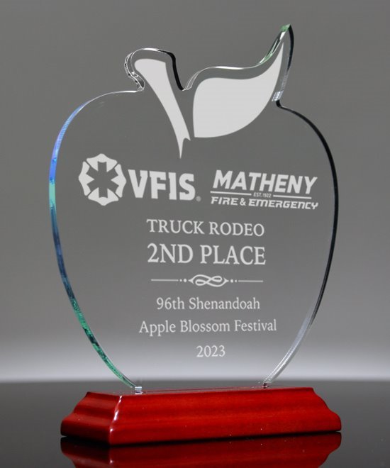 Acrylic Apple Award | Edco Awards