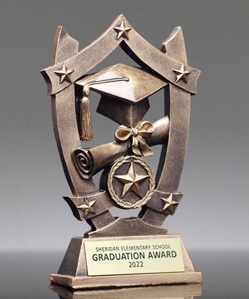 Star Shield Graduation Trophy | Edco Awards