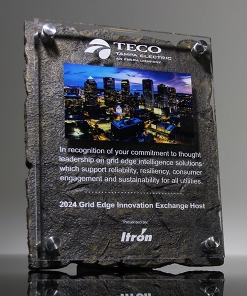 Stone Award Plaque With Full Color Imprint | Edco Awards