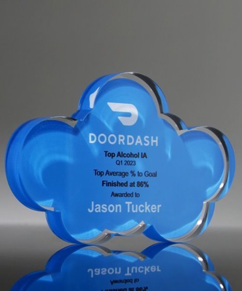 Acrylic Cloud Paperweight Award | Edco Awards