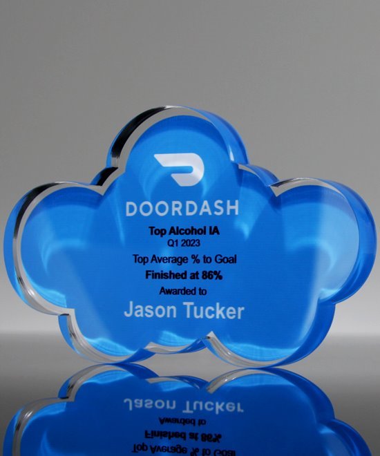 Acrylic Cloud Paperweight Award | Edco Awards