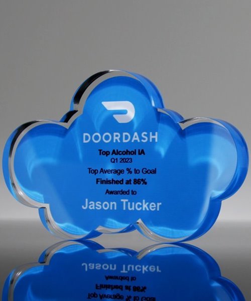 Acrylic Cloud Paperweight Award | Edco Awards