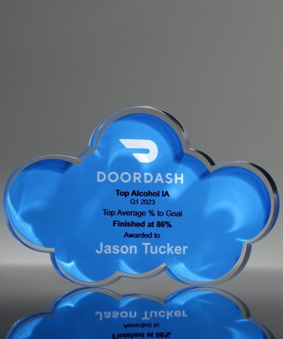 Acrylic Cloud Paperweight Award | Edco Awards