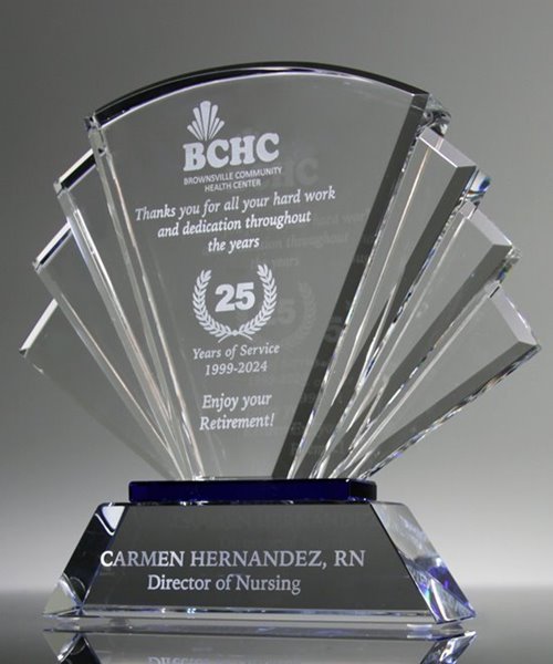 Crystal Prosperity Award C8108 | Edco Awards