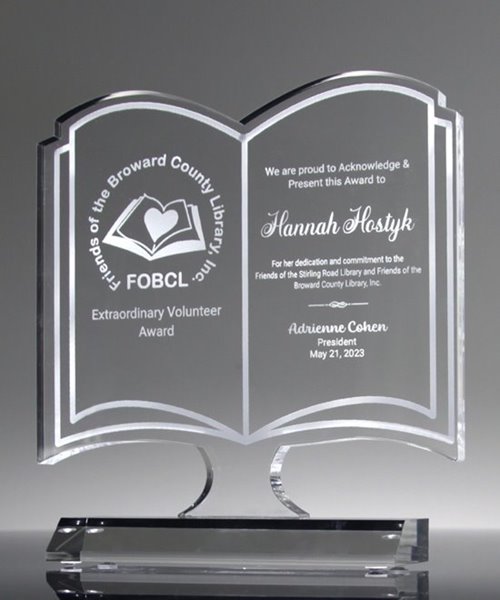 Acrylic Book Award | Edco Awards