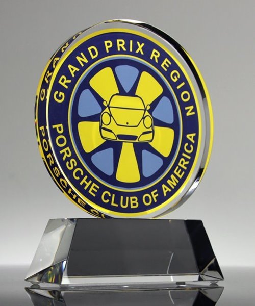 Custom Porsche Club Crystal Award | Porsche Trophy | Edco Awards