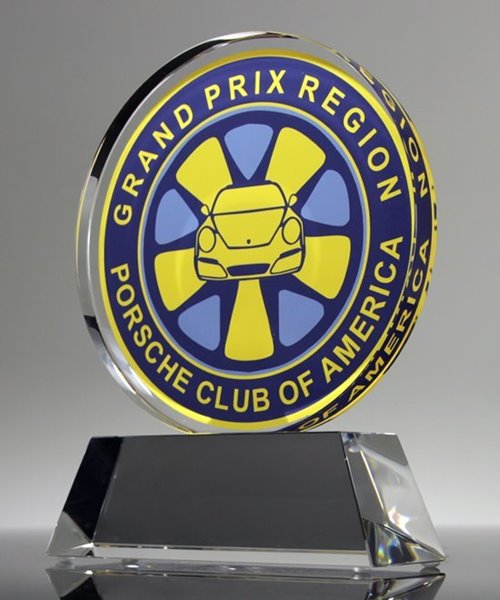 Custom Porsche Club Crystal Award | Porsche Trophy | Edco Awards