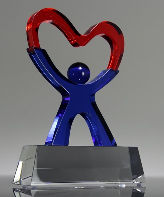 Custom Crystal Award - Two Tone Logo | Edco Awards