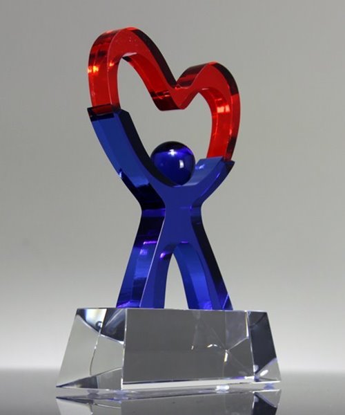 Custom Crystal Award - Two Tone Logo | Edco Awards