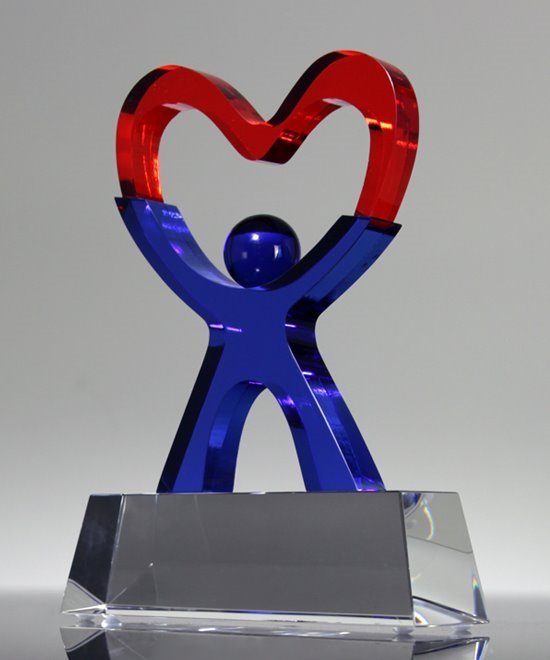 Custom Crystal Award - Two Tone Logo | Edco Awards