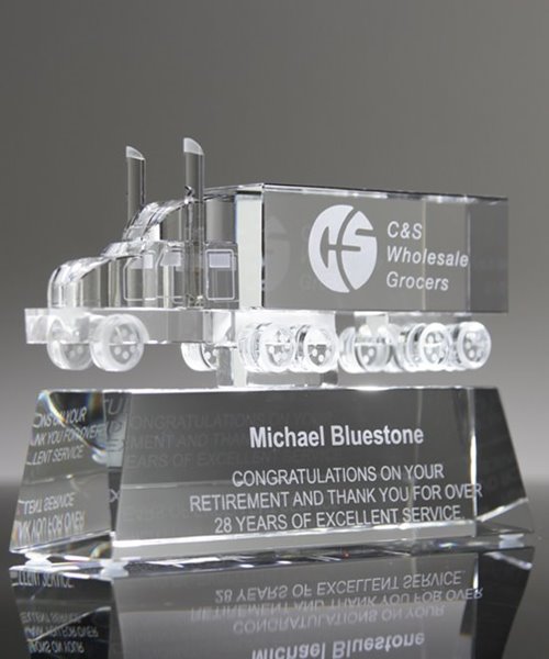Crystal Semi Truck Award | Edco Awards