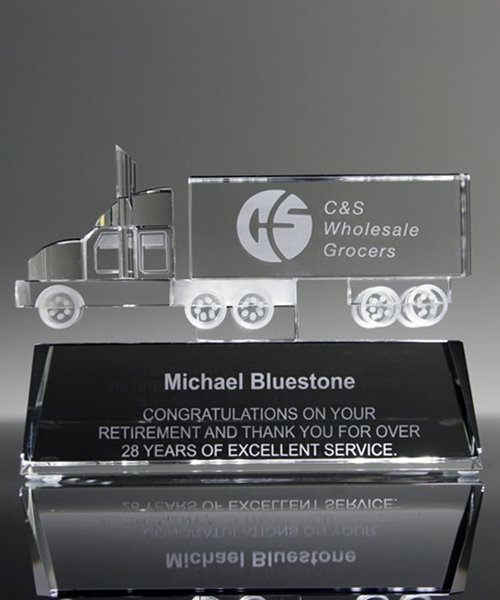 Crystal Semi Truck Award | Edco Awards