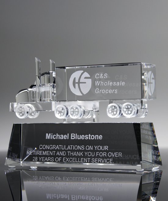 Crystal Semi Truck Award | Edco Awards