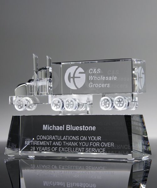Crystal Semi Truck Award | Edco Awards