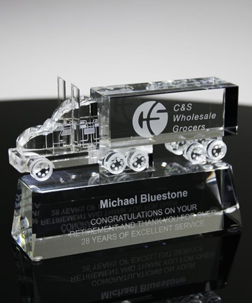 Crystal Semi Truck Award | Edco Awards