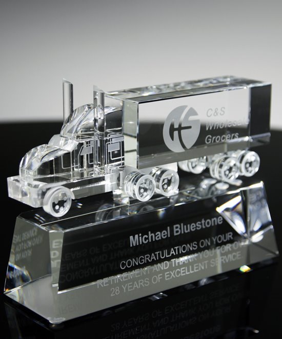 Crystal Semi Truck Award | Edco Awards