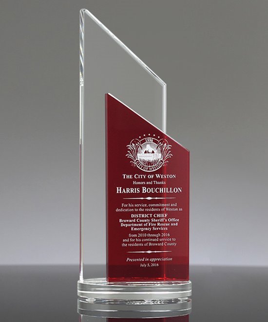Red Success Crystal Award | C1661 | Edco Awards