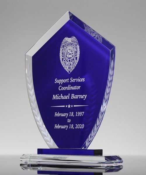 Glass Shield Trophy | Edco Awards