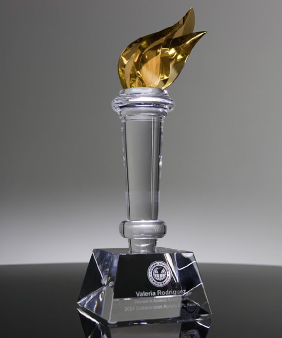 Crystal Torch Trophy | Amber Flame Award | Edco Awards