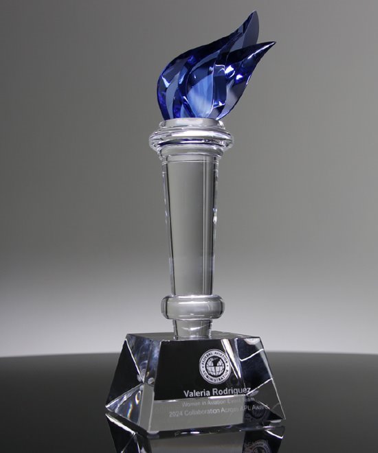 Blue Crystal Torch Trophy | Torch Award | Edco Awards